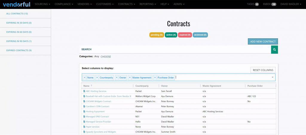 Contract Repository: Metadata, Reminders, and more